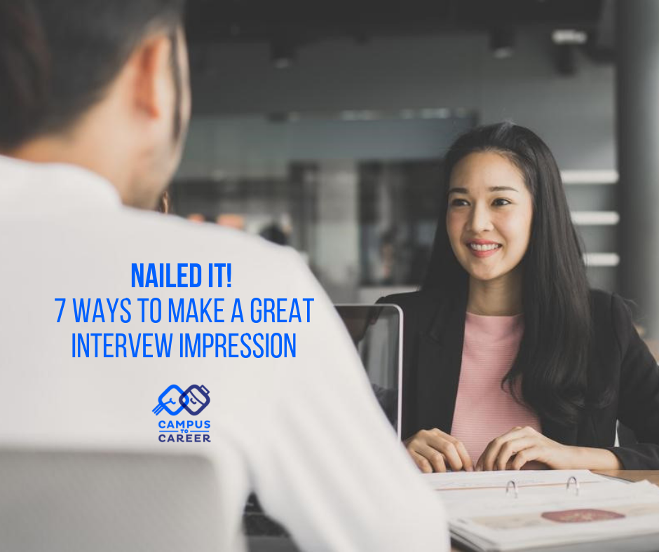 Nailed It! 7 Ways to Make a Great Impression at Your Job Interview ...